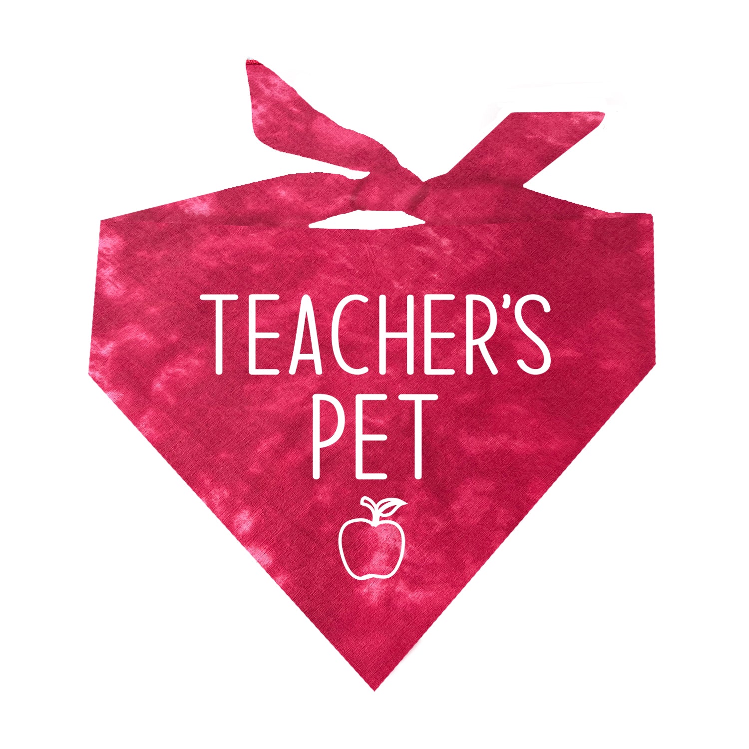 Teacher's Pet Scrunch Tie Dye Pattern Triangle Dog Bandana – Tees And Tails