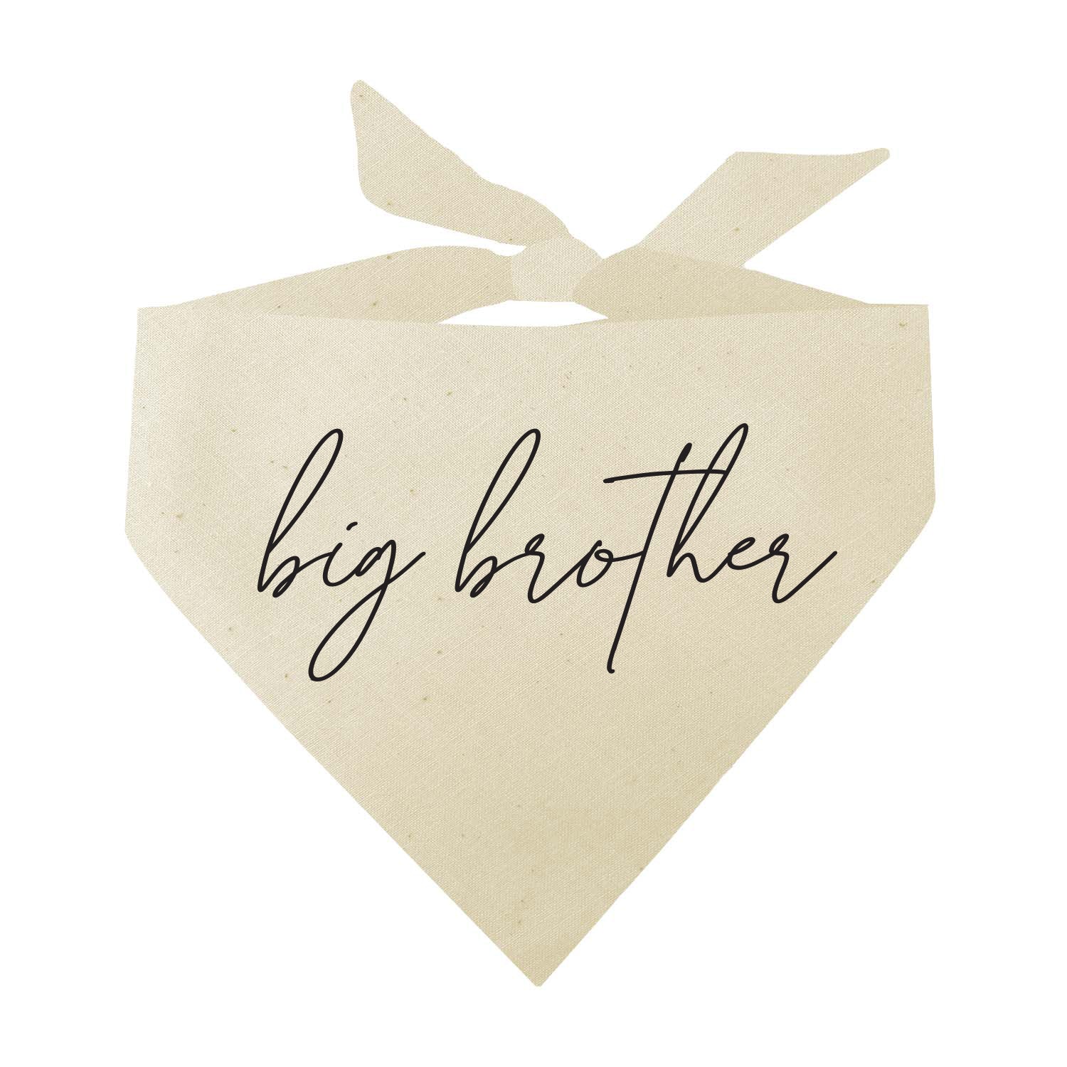 Big Brother Script Triangle Dog Bandana – Tees And Tails